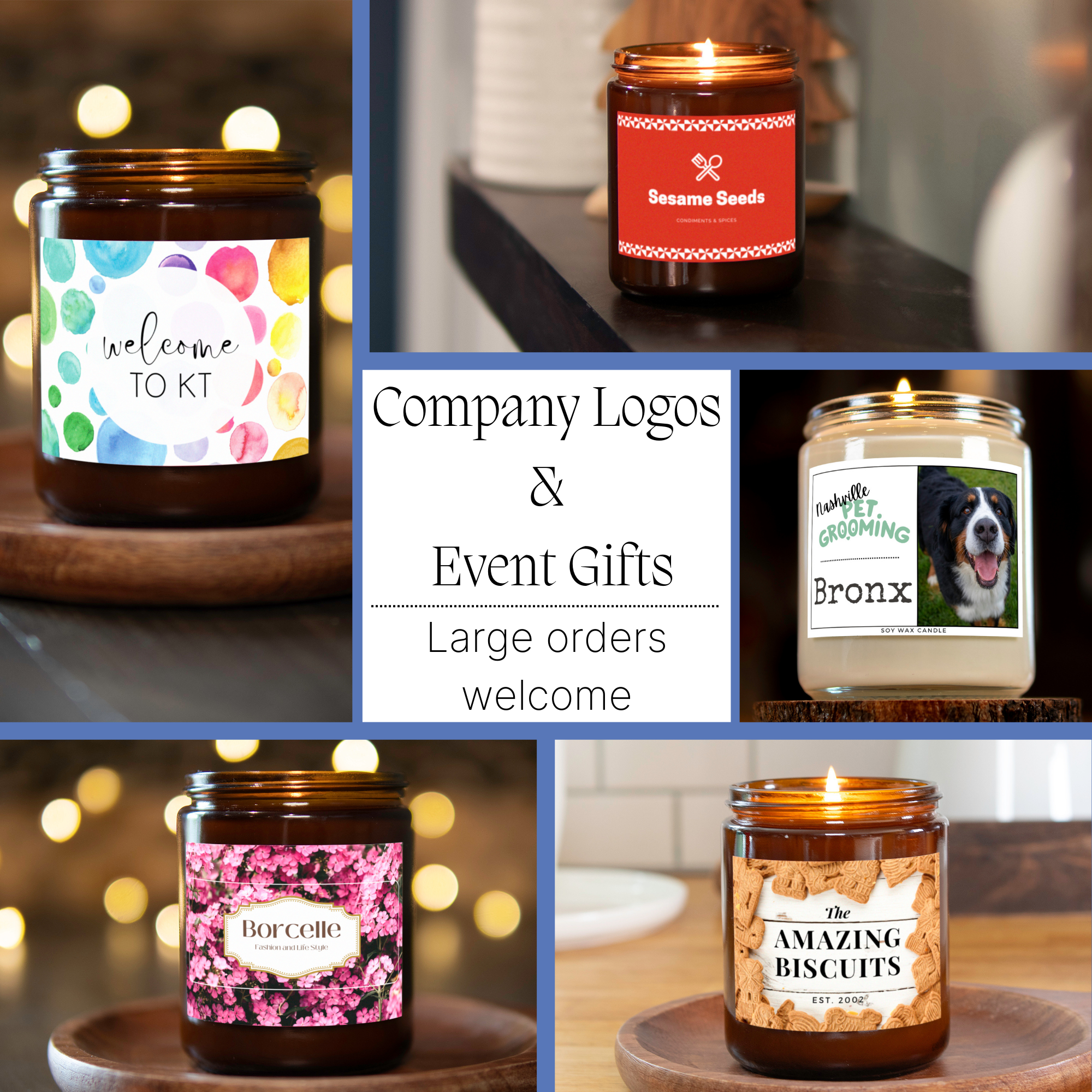 Custom Corporate Candles for Events, Clients & Gifts – Sarcasm and Spice Co